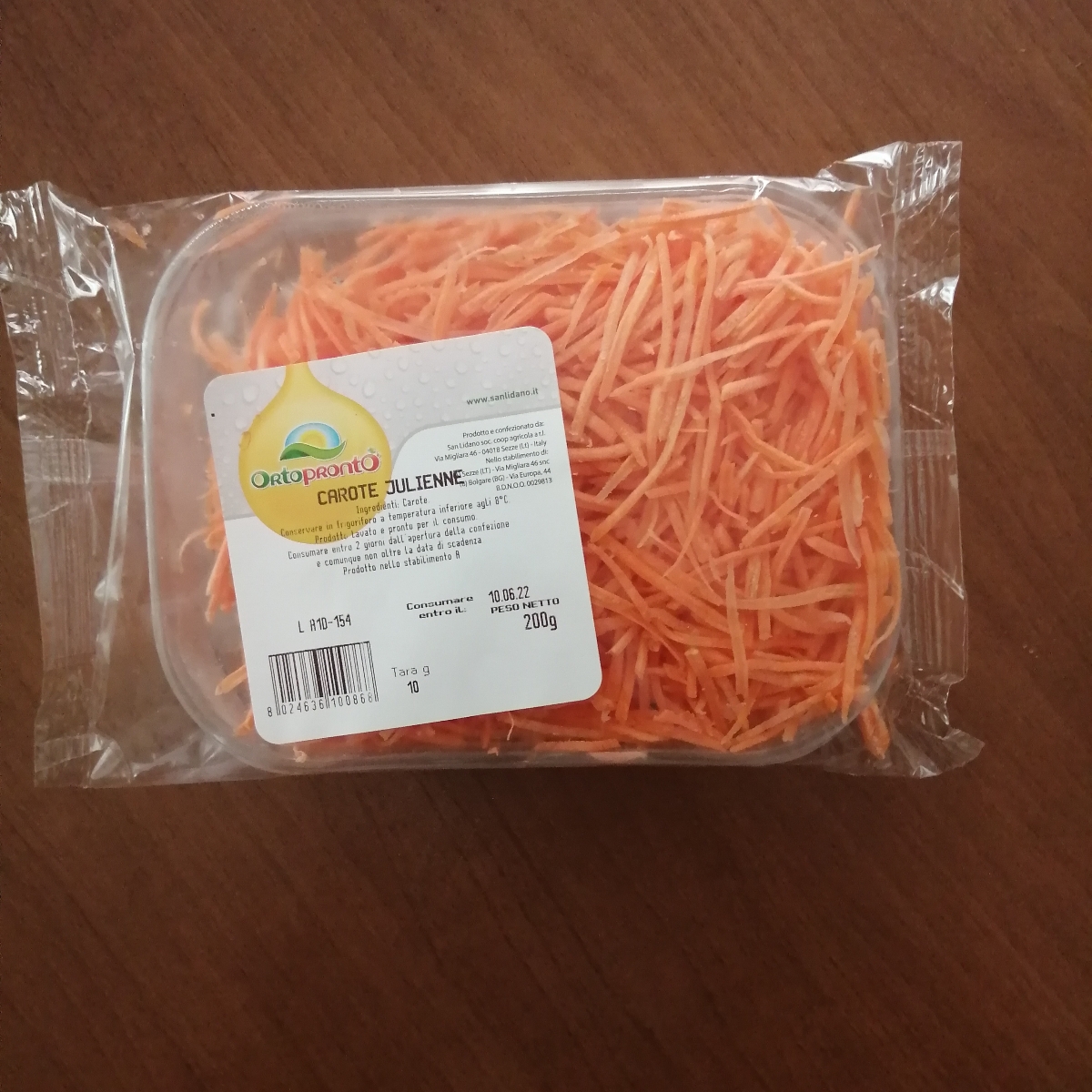Carote julienne from Ortopronto - Vegan Product Reviews & Ratings ...