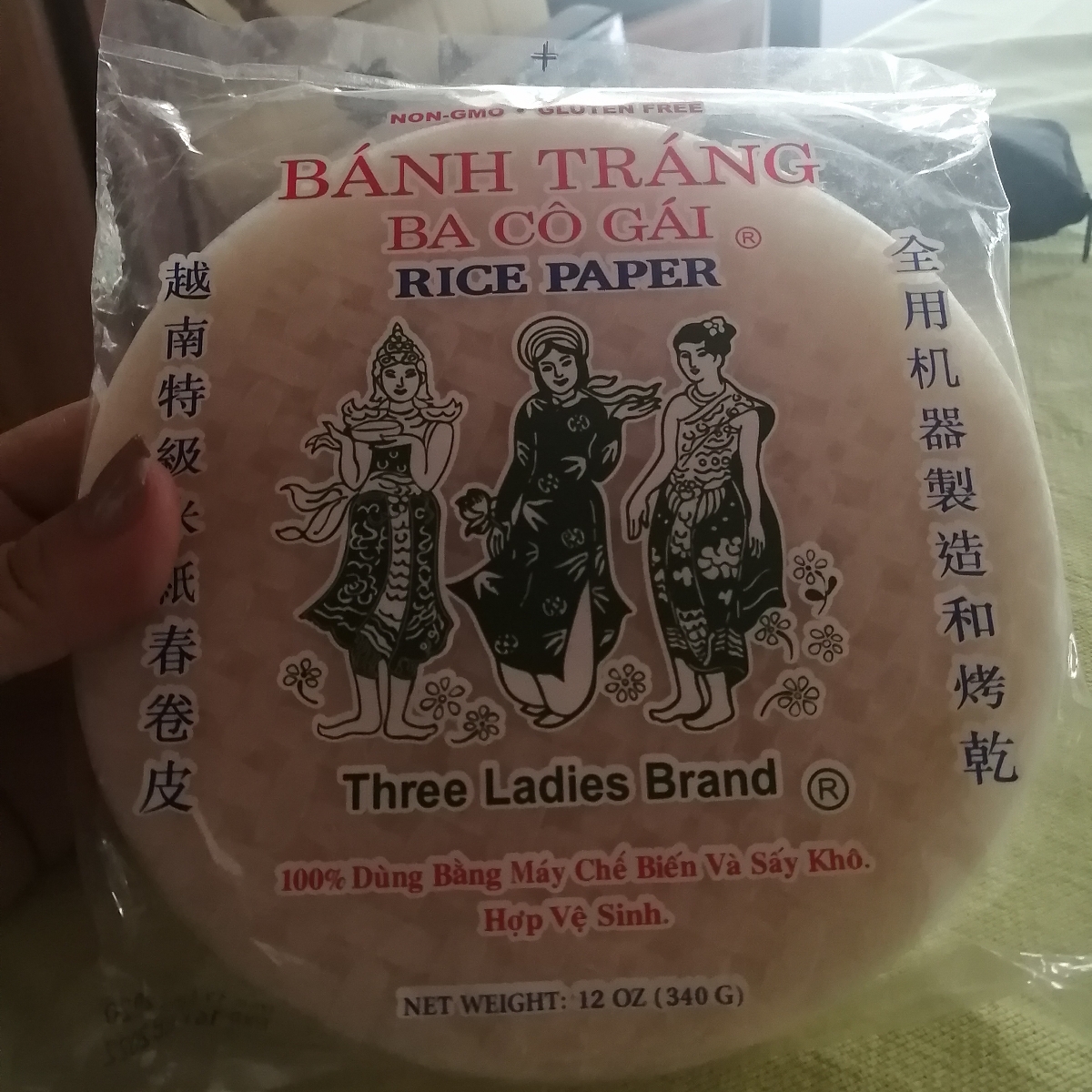 Tapioca Sheet; BÁNH TRÁNG DEO from Three Ladies Brand - Vegan Product ...