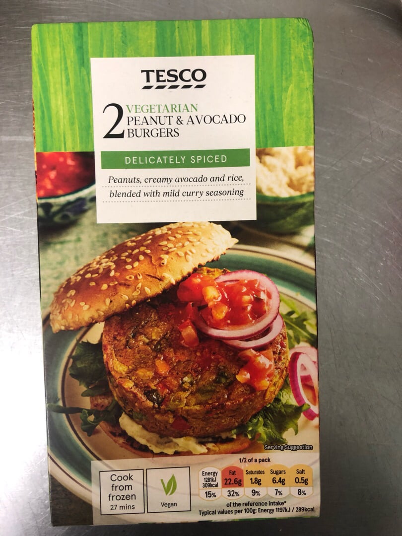 Peanut & avocado burgers from Tesco - Vegan Product Reviews & Ratings ...