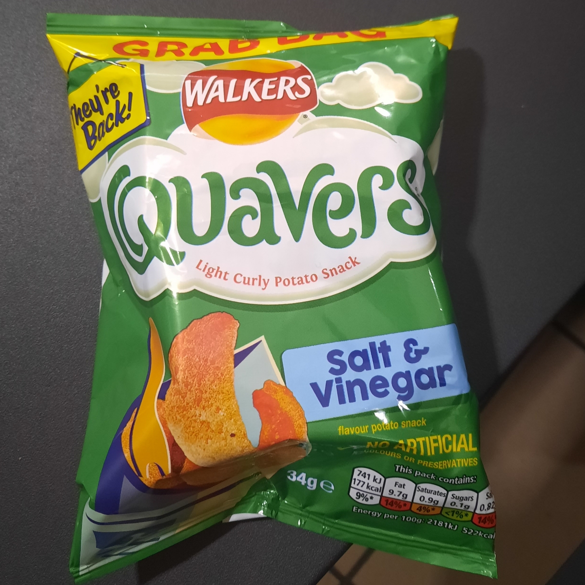 Quavers Quavers Salt & Vinegar Reviews | abillion