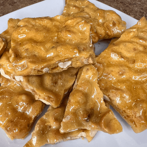 Microwave Peanut Brittle - This Old Baker