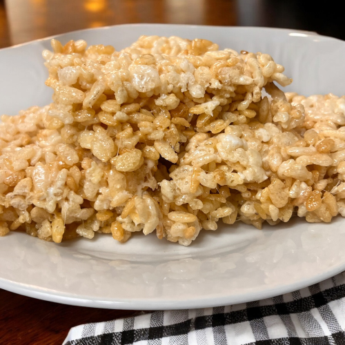 Oven Rice Krispie Treats - This Old Baker