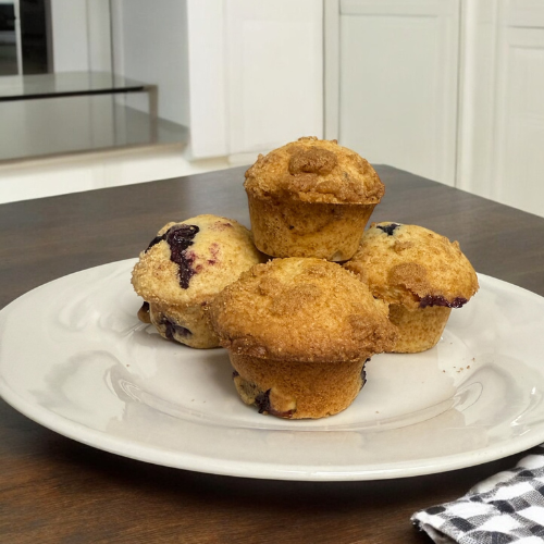 Blueberry Mini Muffins - This Old Baker