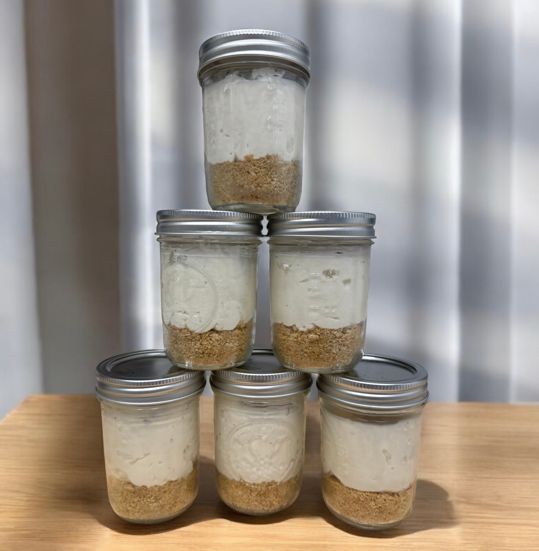 Secret No-Bake Mason Jar Cheesecake - This Old Baker