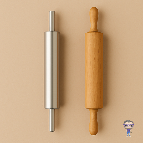 Stainless Steel Rolling Pins vs. Wooden Rolling Pins - This Old Baker