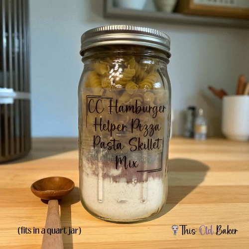 Copycat Hamburger Helper Pizza Pasta Skillet Mix - This Old Baker