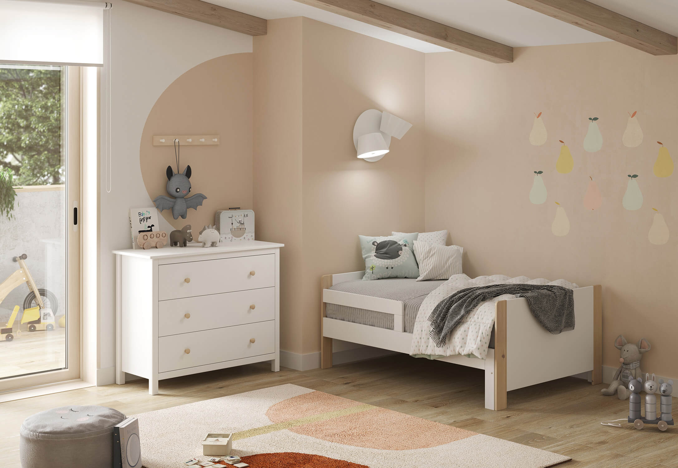 POSTEL DENNIS 90 X 200 CM ŠEDÝ BETON – muzza.cz