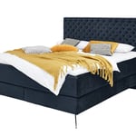 BOXSPRING POSTEL OLIVER 200 X 200 MODRÁ – muzza.cz