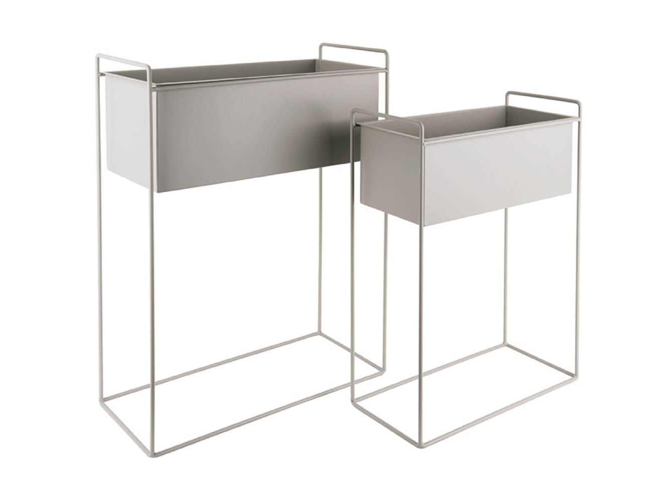 Sada dvou květináčů Jungle šedá – muzza.cz