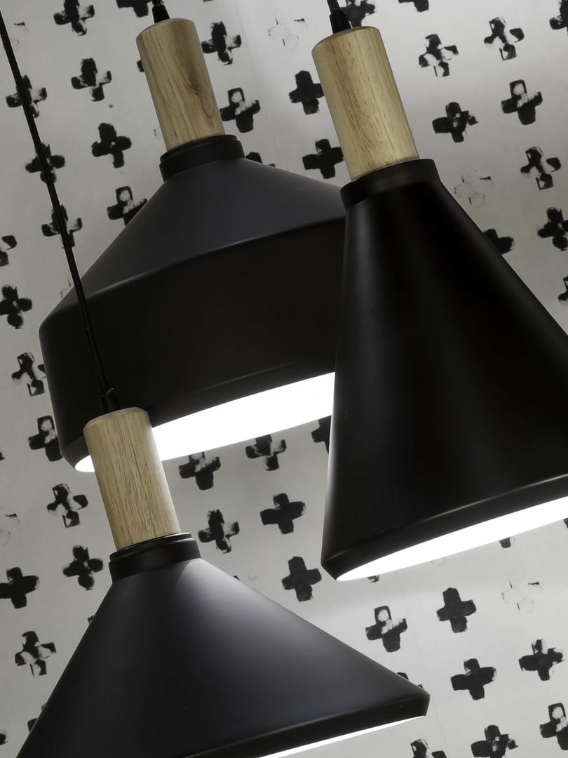 STROPNÍ LAMPA MELBOURNE L ČERNÁ – muzza.cz