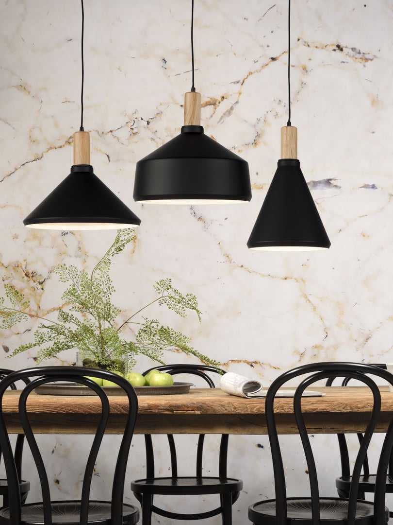 STROPNÍ LAMPA MELBOURNE L ČERNÁ – muzza.cz