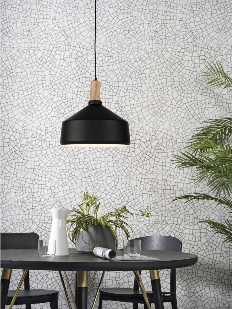 STROPNÍ LAMPA MELBOURNE L ČERNÁ – muzza.cz