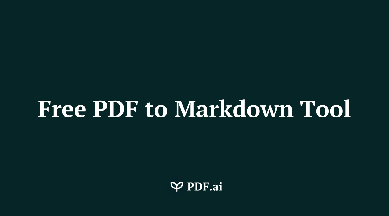 Free PDF to Markdown Converter - AI-Powered Text Extraction