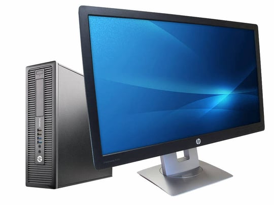 HP EliteDesk 800 G1 SFF + 23" HP EliteDisplay E232 IPS Monitor PC set ...