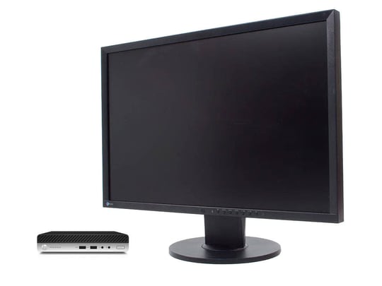 HP ProDesk 400 G4 DM + 24" EIZO FlexScan EV2436W Monitor PC set ...