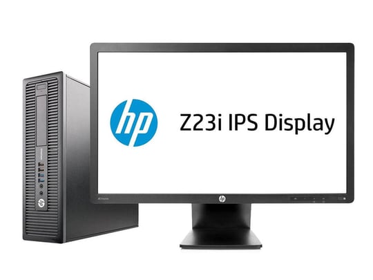 HP EliteDesk 800 G1 SFF + 23" HP Z23i IPS Monitor PC set - 2070593 ...