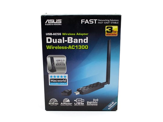 ASUS USB-AC56 Dual-band Wireless-AC1300 Adapter USB Wifi - 2020020 ...