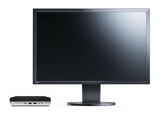HP EliteDesk 800 35W G3 DM + 24" EIZO FlexScan EV2436W IPS Monitor PC ...