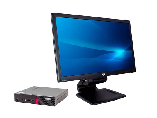 Lenovo ThinkCentre M910q Tiny + 23" HP Compaq LA2306x FullHD Monitor ...