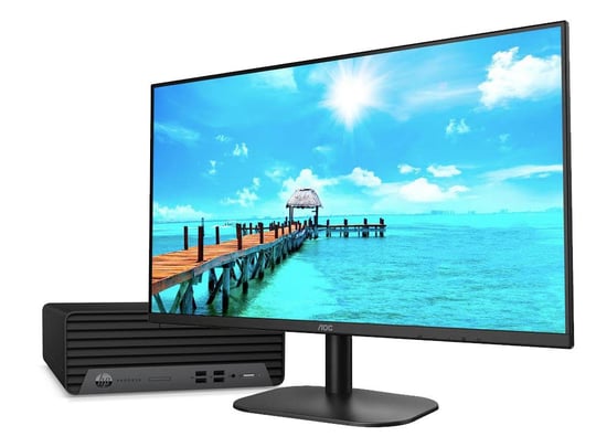 HP ProDesk 400 G7 SFF + Radeon R7 430 2GB (Basic Gamer) + 27" New AOC ...