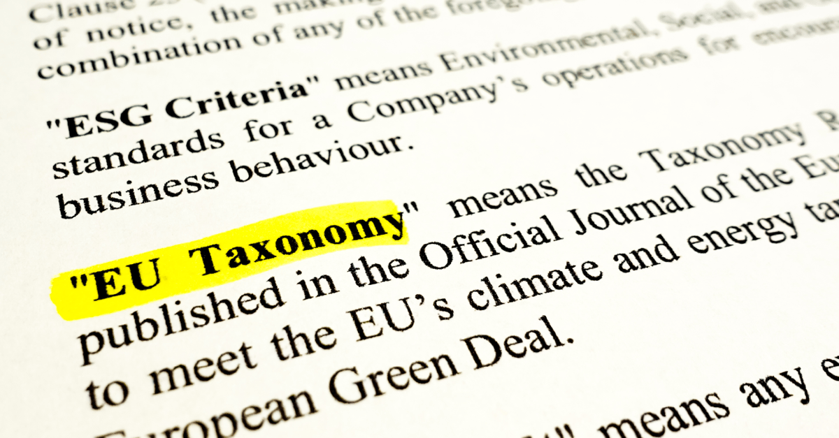 What is Green? EU Taxonomy for Sustainable Activities