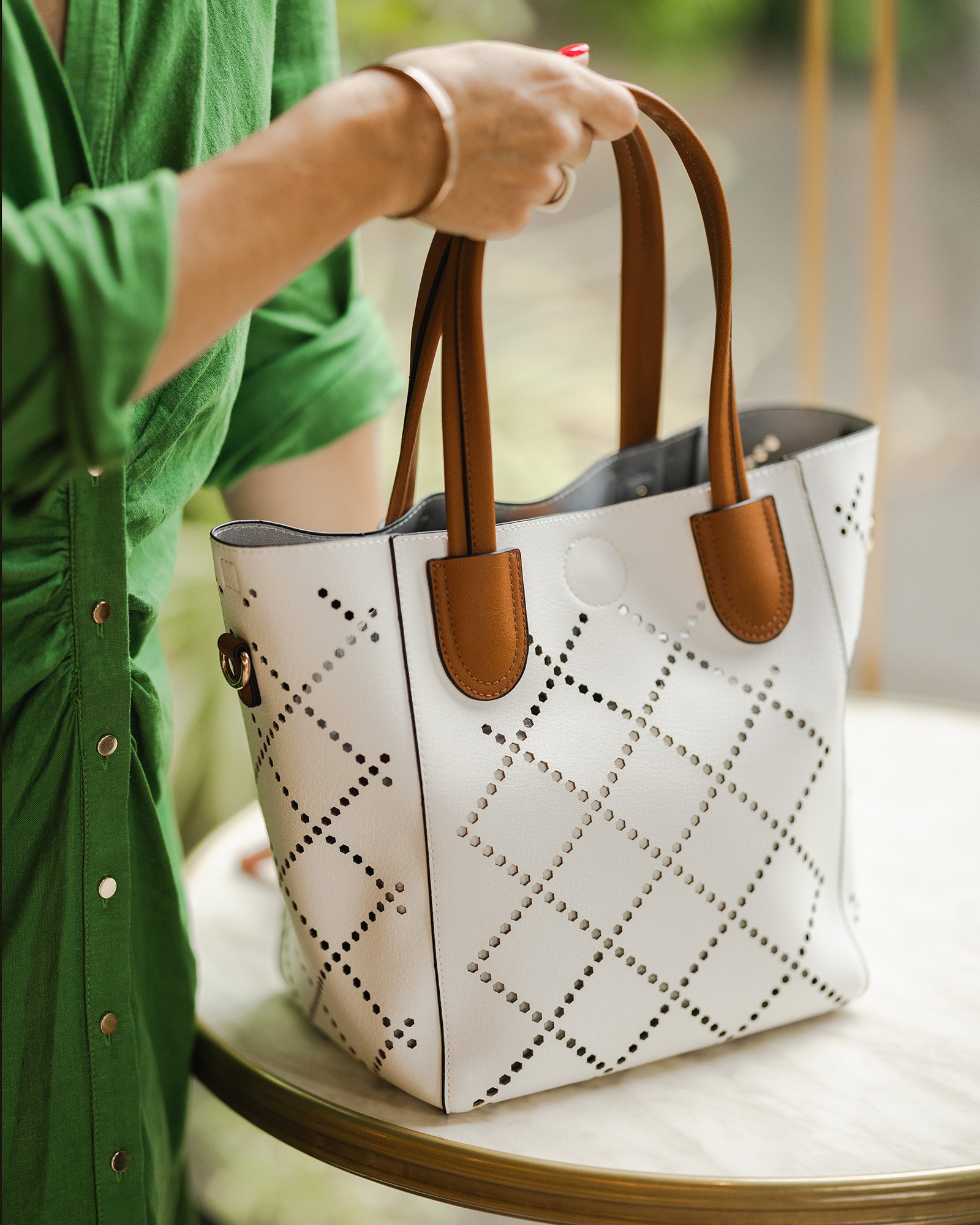 Baby Bermuda Tote Bag White