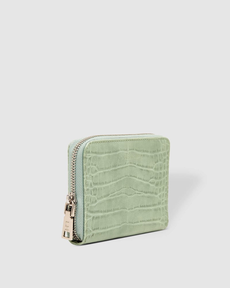 Eden Wallet Croc Mint