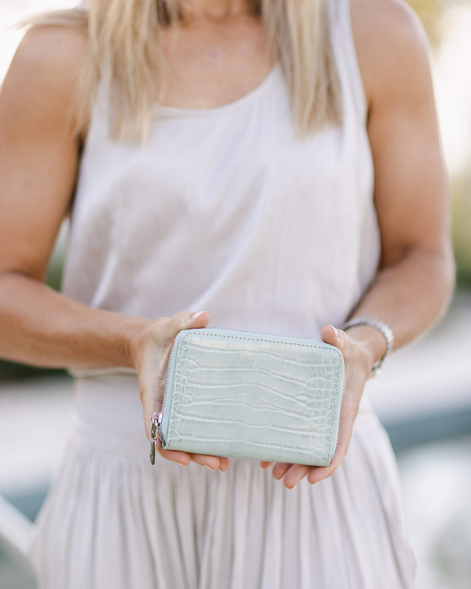 Eden Wallet Croc Mint