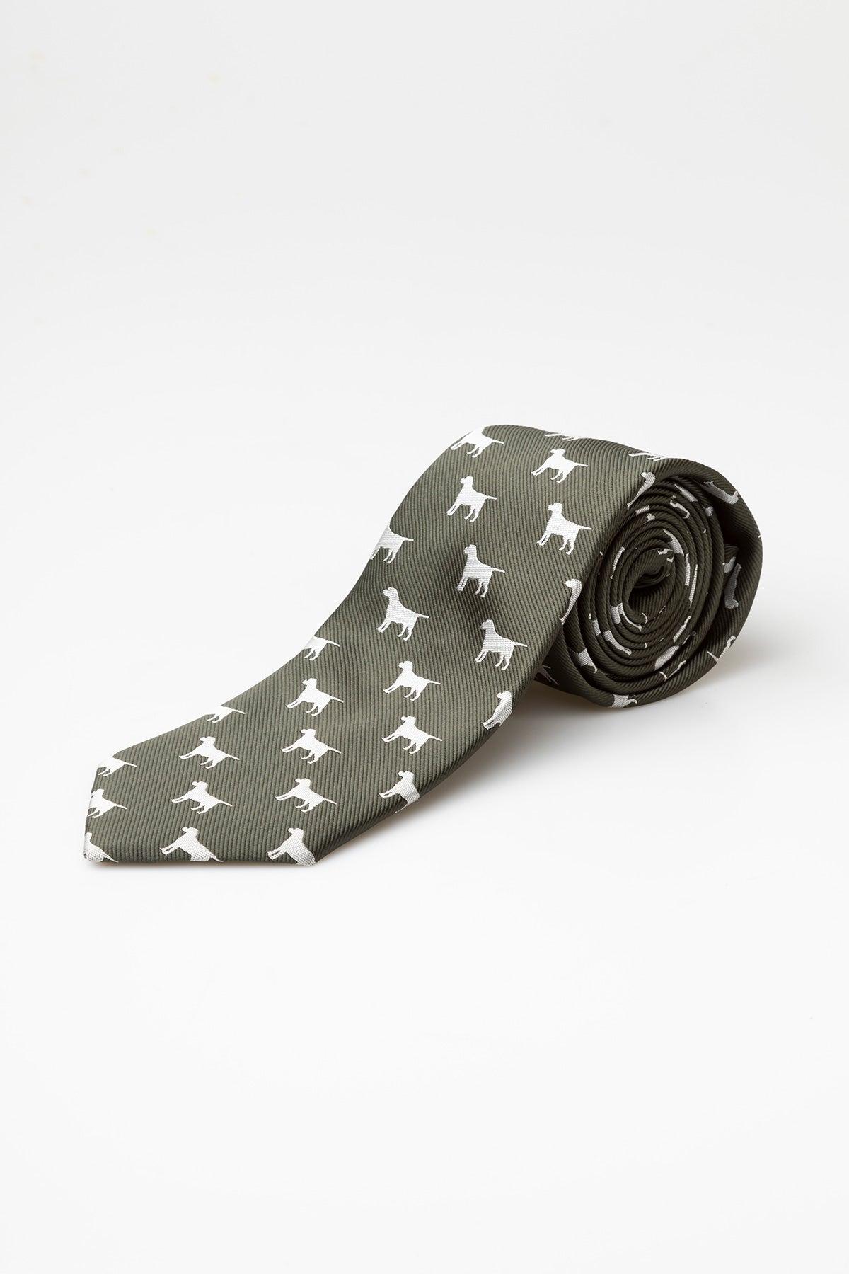 Men's Country Tie UK | Labrador Dog Print Tie - Rydale