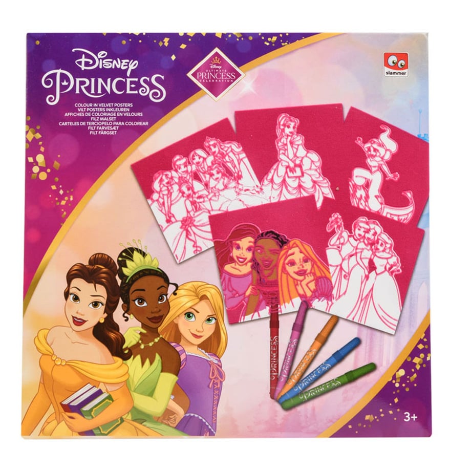 Disney Princess Colour In Velvet Posters UK