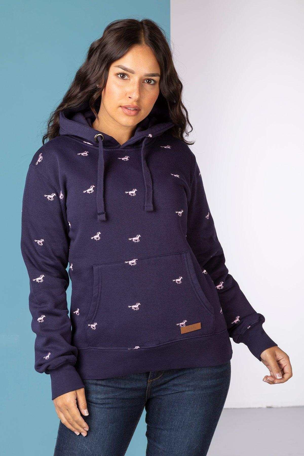 Ladies Embroidered Hoodie US - Rydale