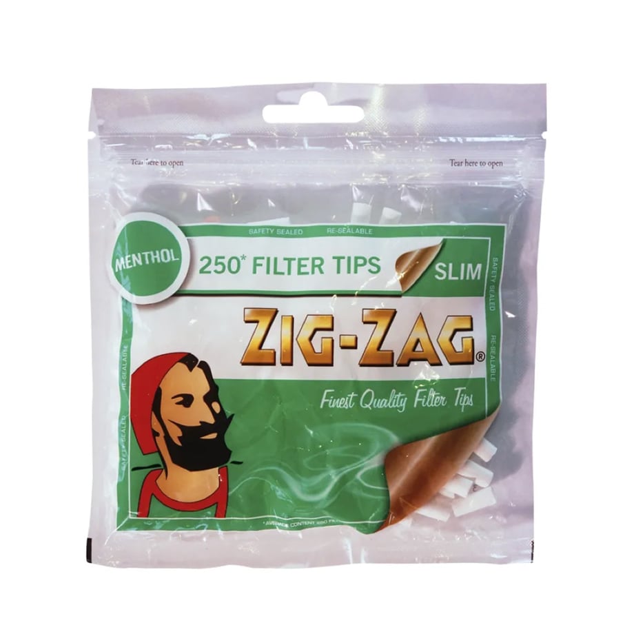 Zig-Zag Slim Menthol 250 Filter Tips UK