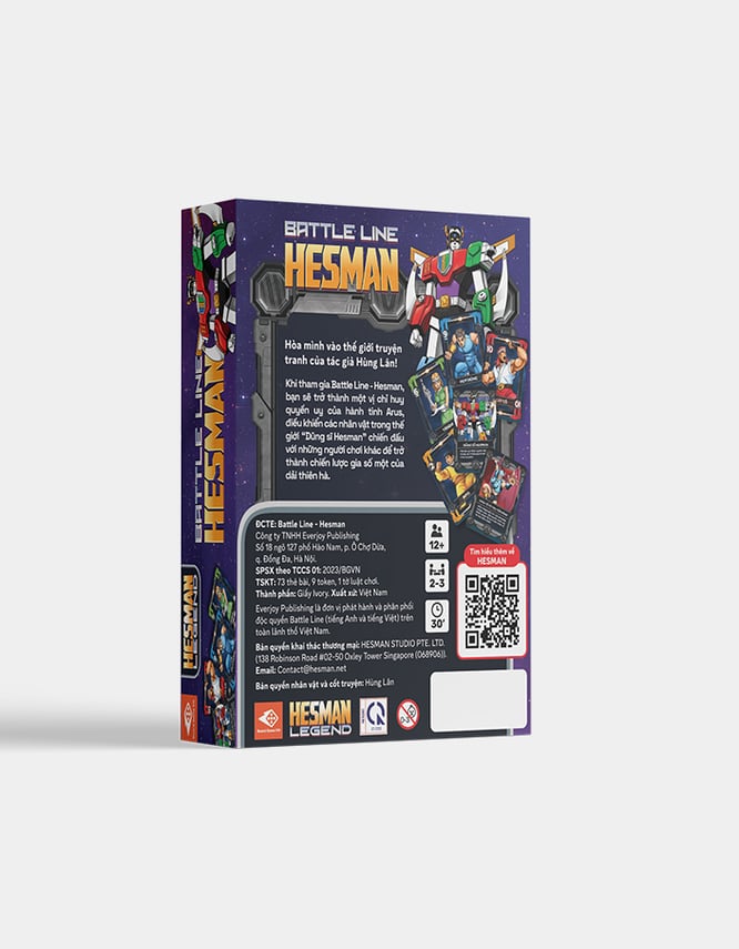 BATTLE LINE - HESMAN - Board Game cùng Dũng sĩ Hesman - Comicola Shop
