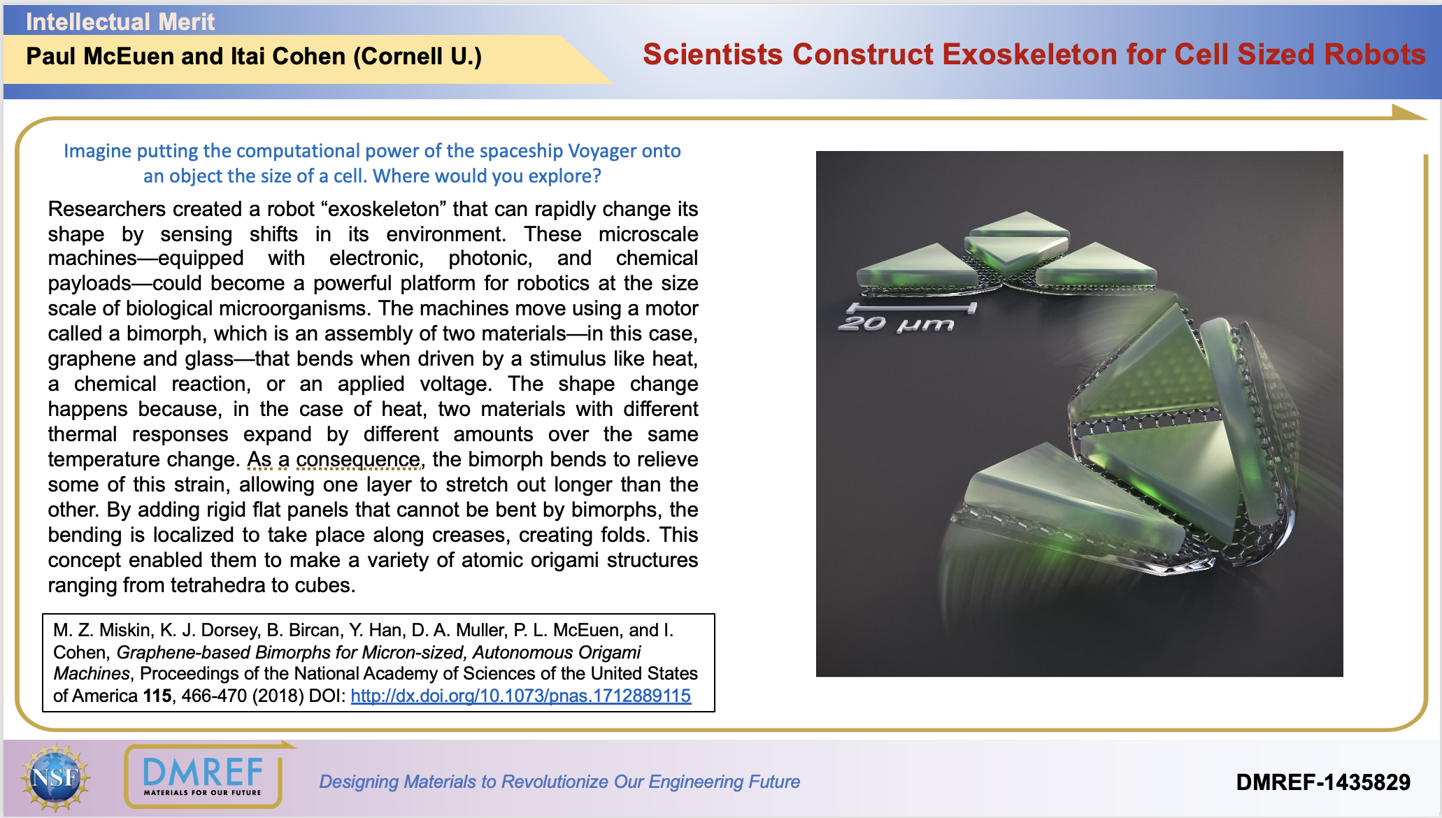 Scientists Construct Exoskeleton for Cell-Sized Robots · DMREF