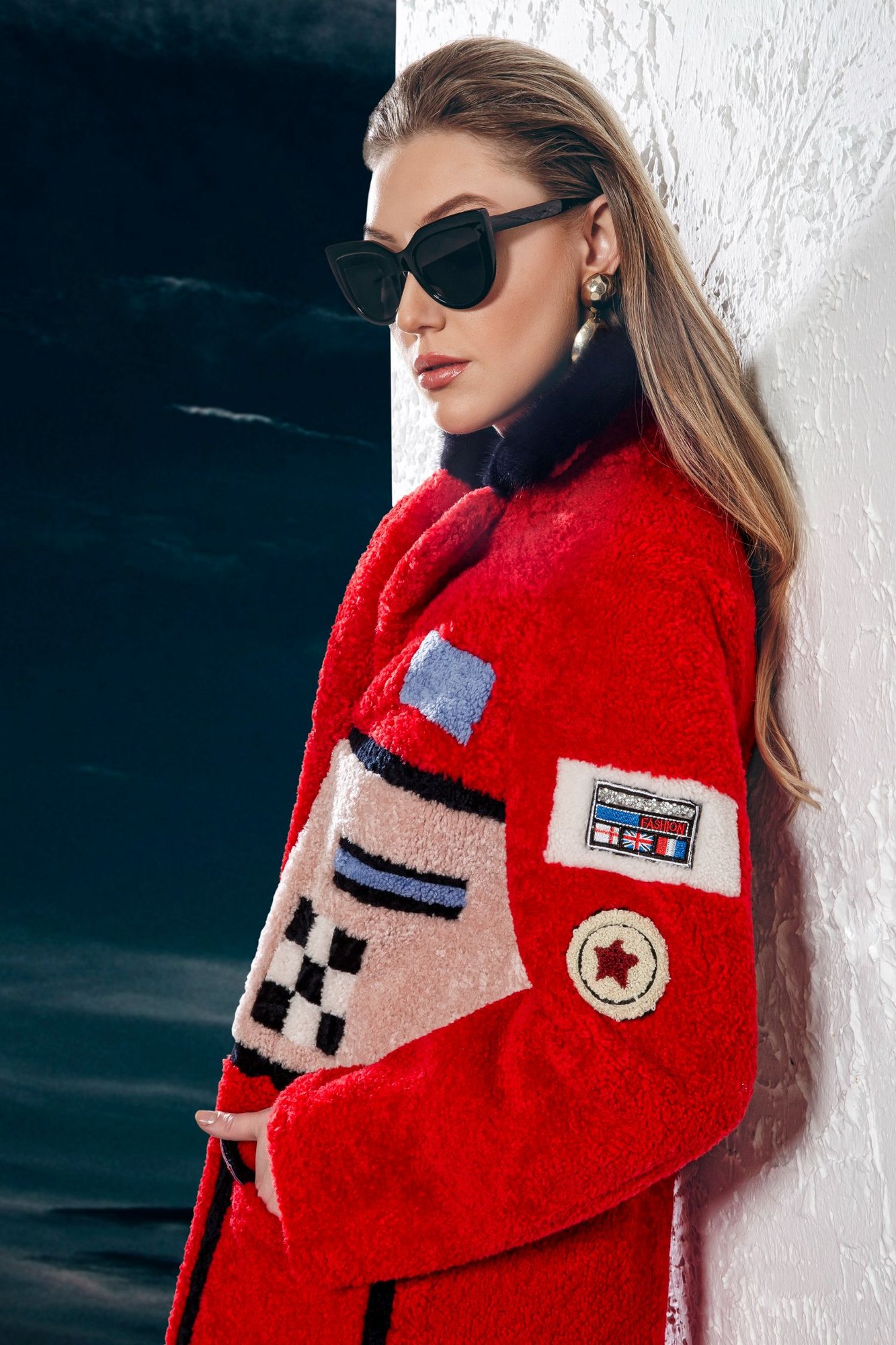 Sheep Skin Shearling Garment With Mink 7040 - Turkish Leather