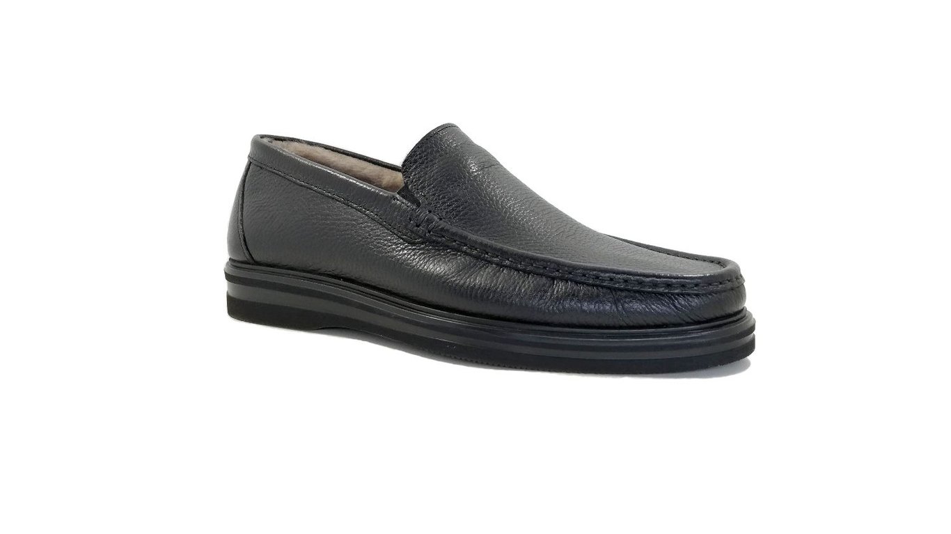 Leather Upper Men Classical Moccasin - Turkish Leather