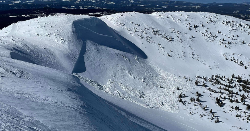 Skiers trigger large avalanche behind Big White on Saturday