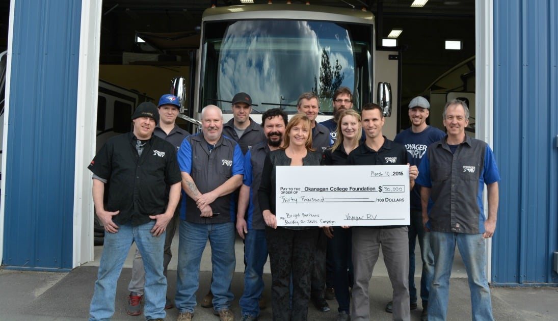 Voyager RV Donates $30K towards New Student Space at OC