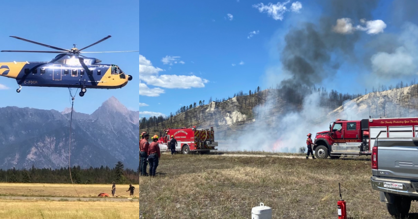 BC Wildfire Service says a large wildfire near Cranbrook is now being ...