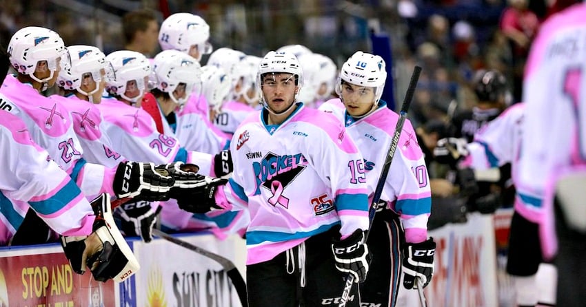 It’s Paint the Rink Pink Night at Prospera Place this weekend