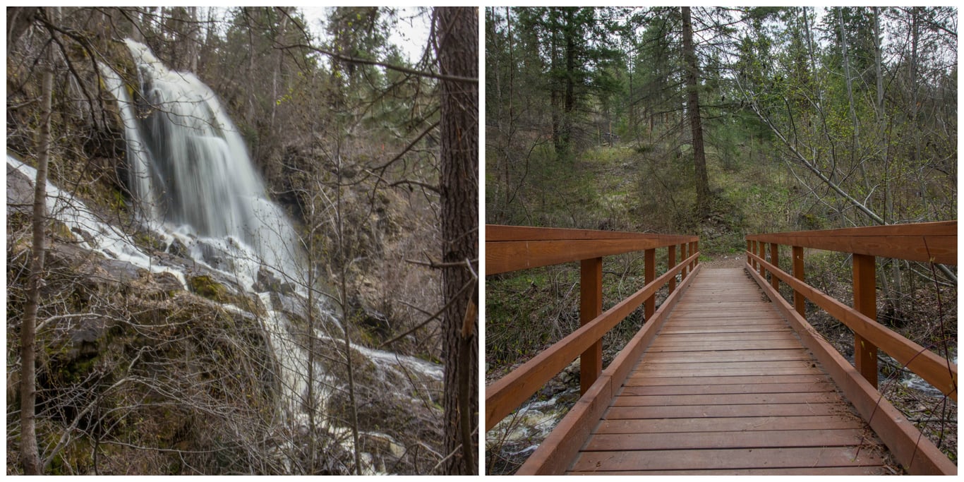 An easy stroll to the magnificent Naramata Creek Falls