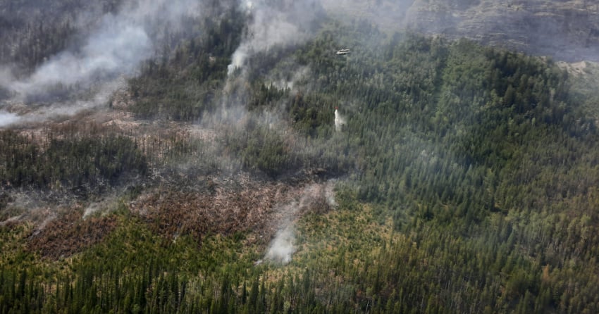 UPDATE: Reduced fire activity on Mount Docking wildfire, says BCWS
