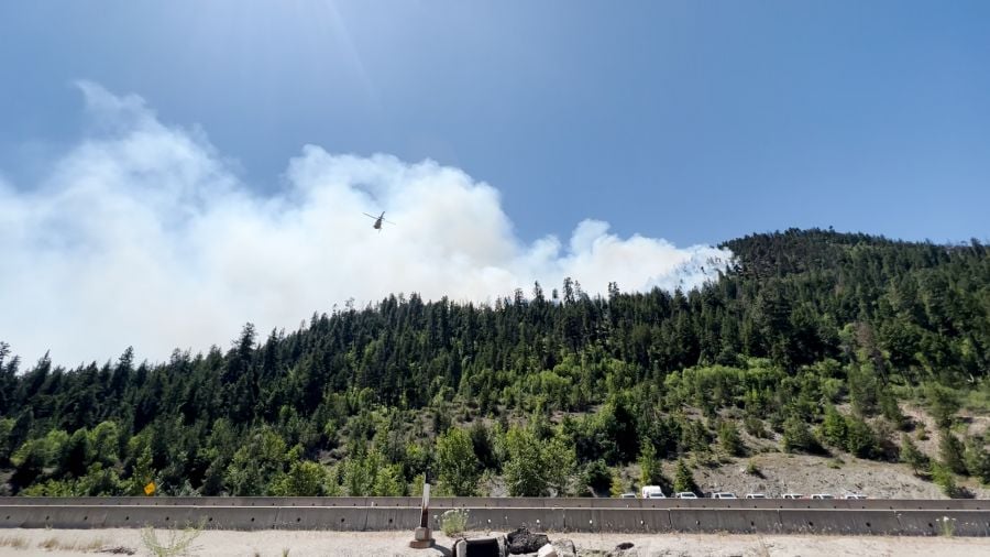 UPDATE: 60 ground personnel battling Pigeon Creek wildfire near Peachland