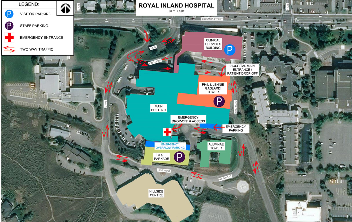 Main entrance moves at the Royal Inland Hospital