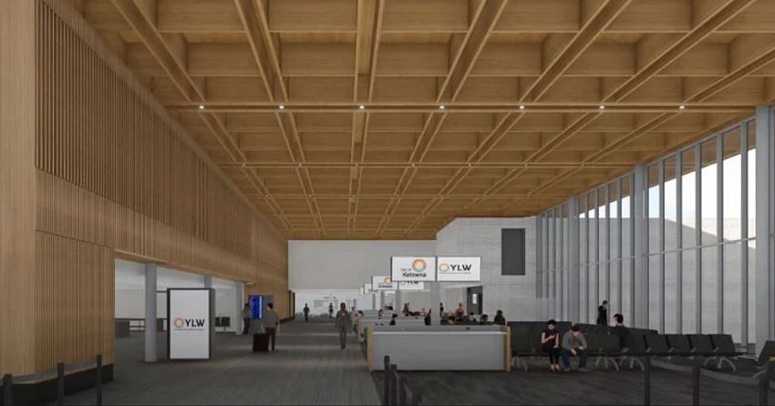Construction to expand the terminal building at YLW begins this summer