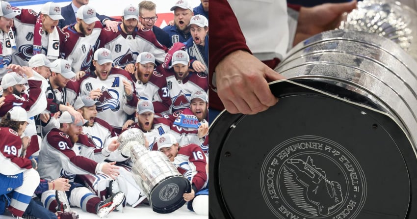 VIDEO: Avalanche win Stanley Cup, dent it within minutes