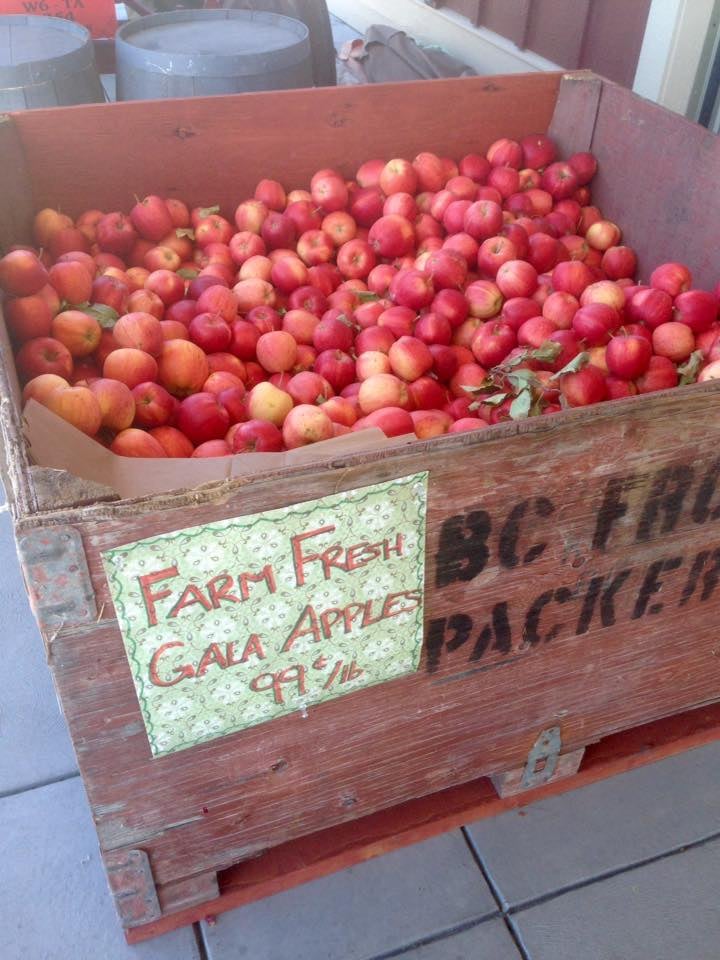 Where you can get locally grown fruit in the Okanagan