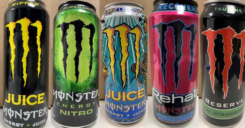 Multiple flavours of Monster energy drinks being recalled