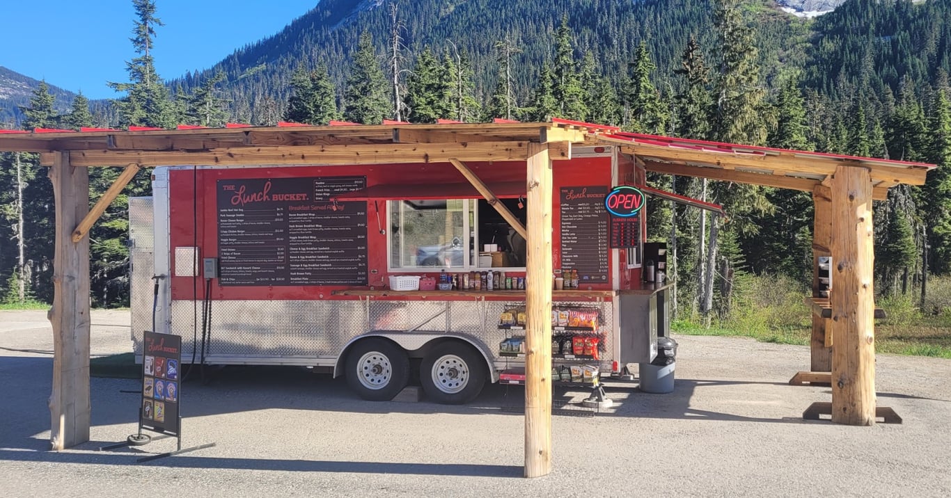 It's opening day for The Lunch Bucket food truck near the Coquihalla summit