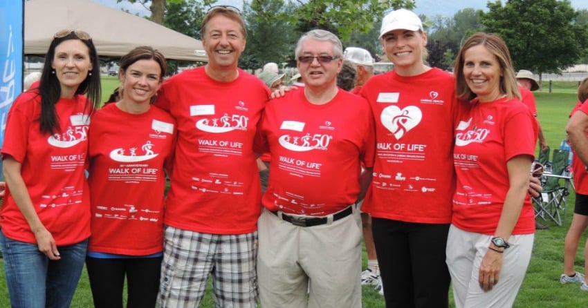 COACH Walk for Life making a homage to your heart